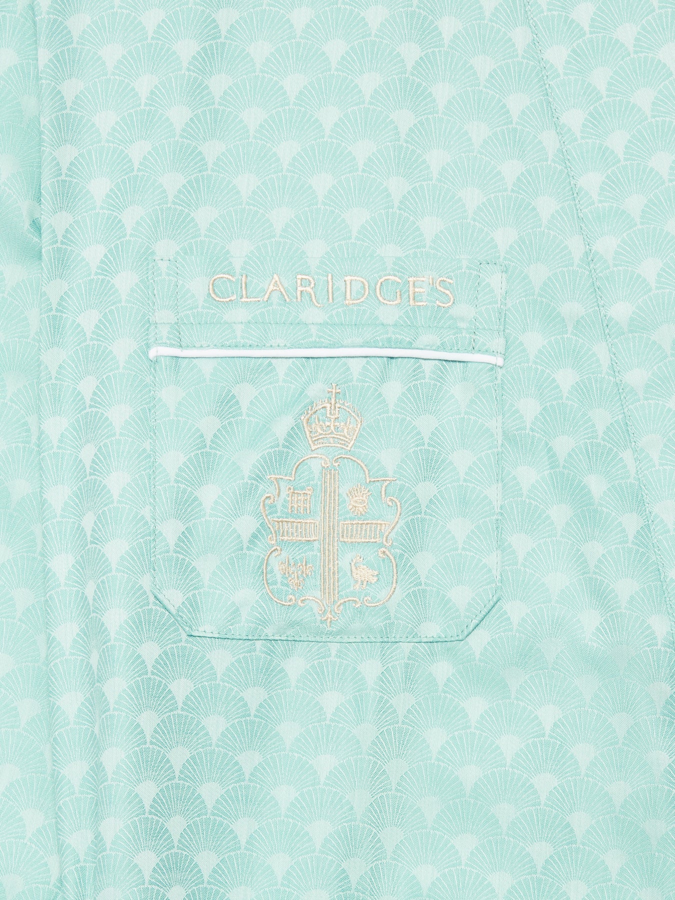 Women's Robe in Jade Green: Cotton Robe - Claridge's